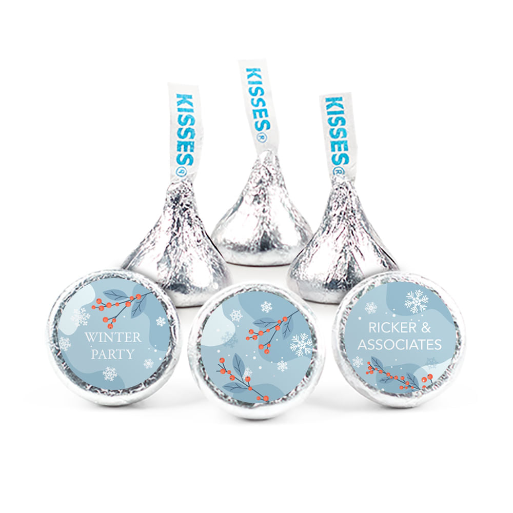 Personalized Winter Party Hershey's Kisses – Just Candy