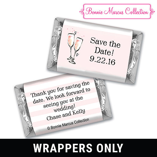 Save The Date Bar Wrappers – Just Candy