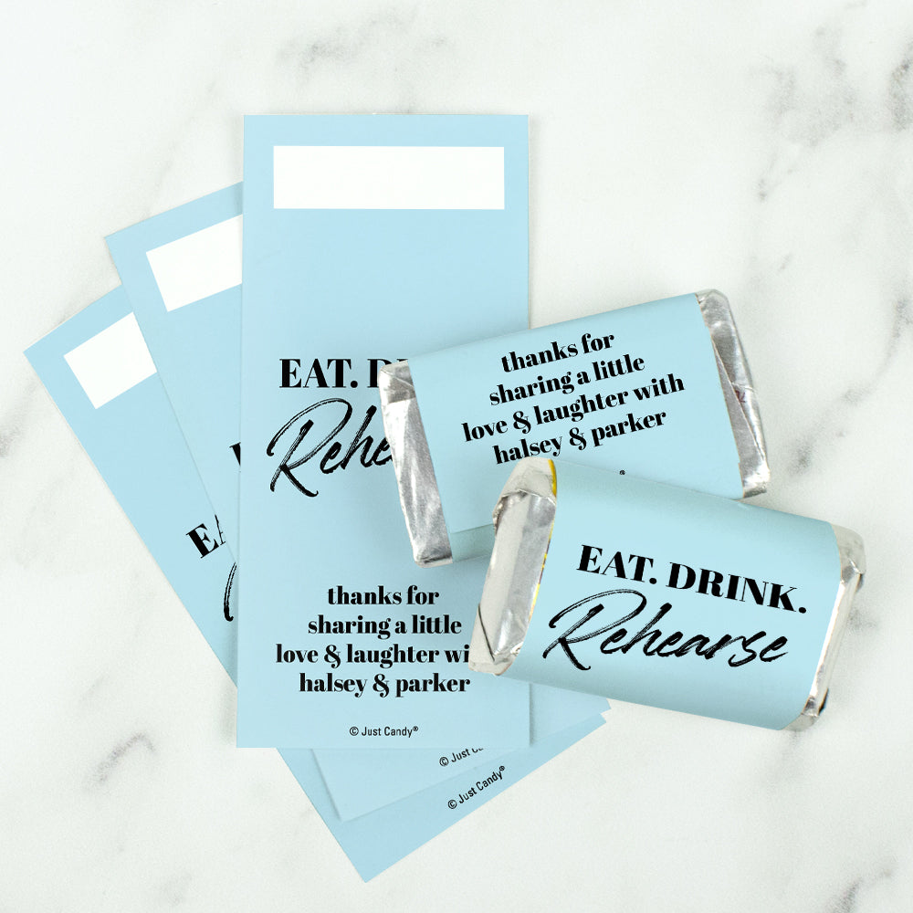 Wedding Rehearsal Dinner Personalized Hershey's Miniature Wrappers - E ...