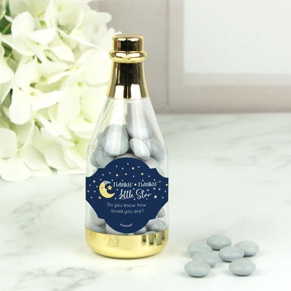 Personalized Baby Shower Little Star Champagne Bottle with Milk Chocol ...